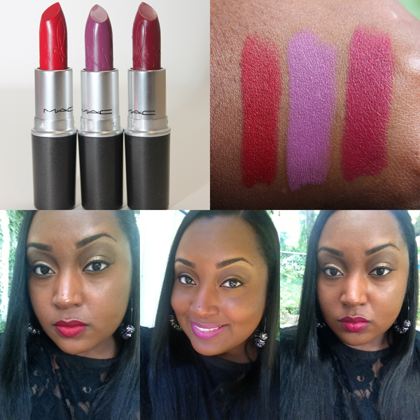 RiRi Hearts MAC Lipstick Swatches + Review - Awkwarly April